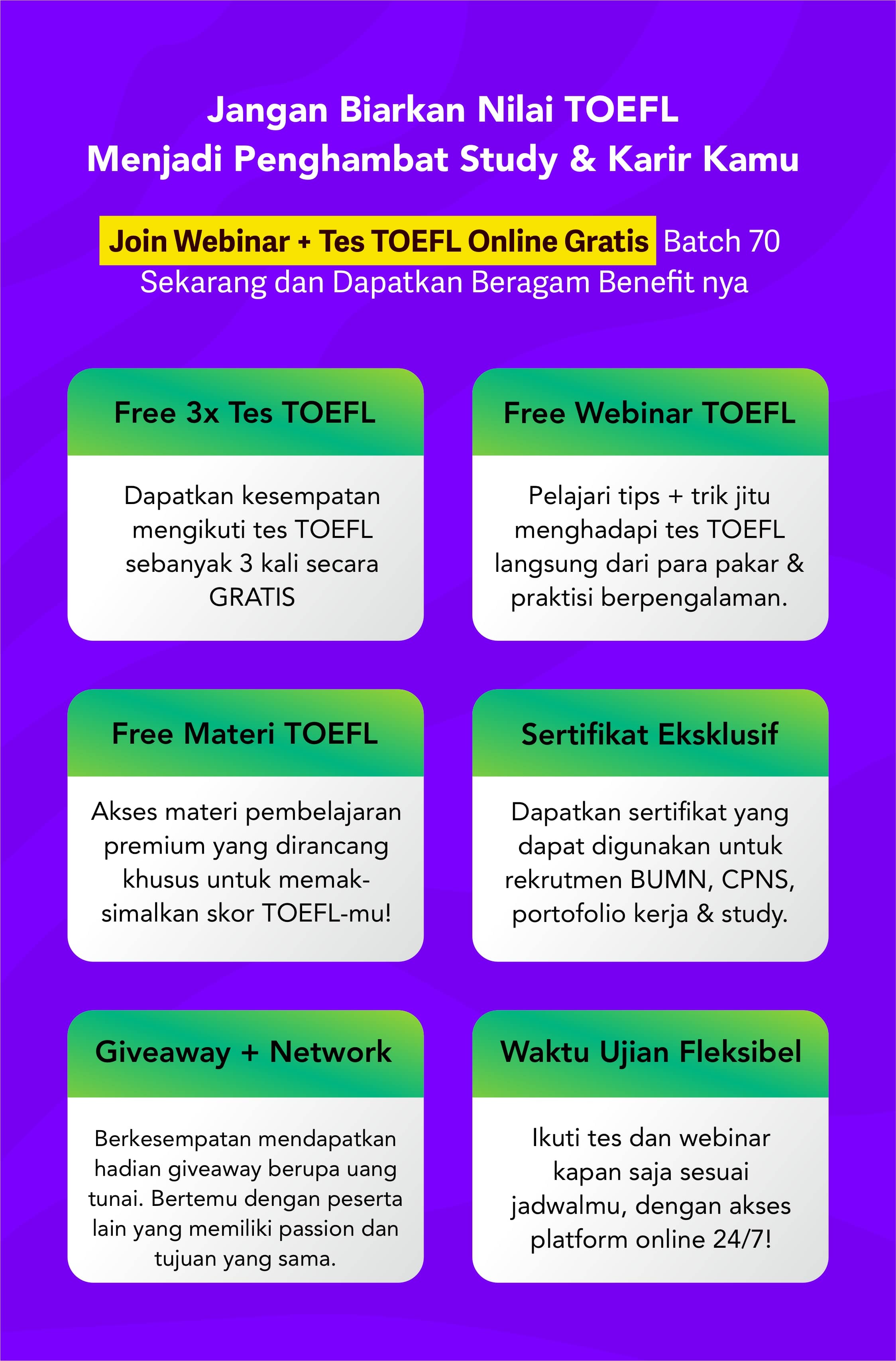 Tes TOEFL Batch 70