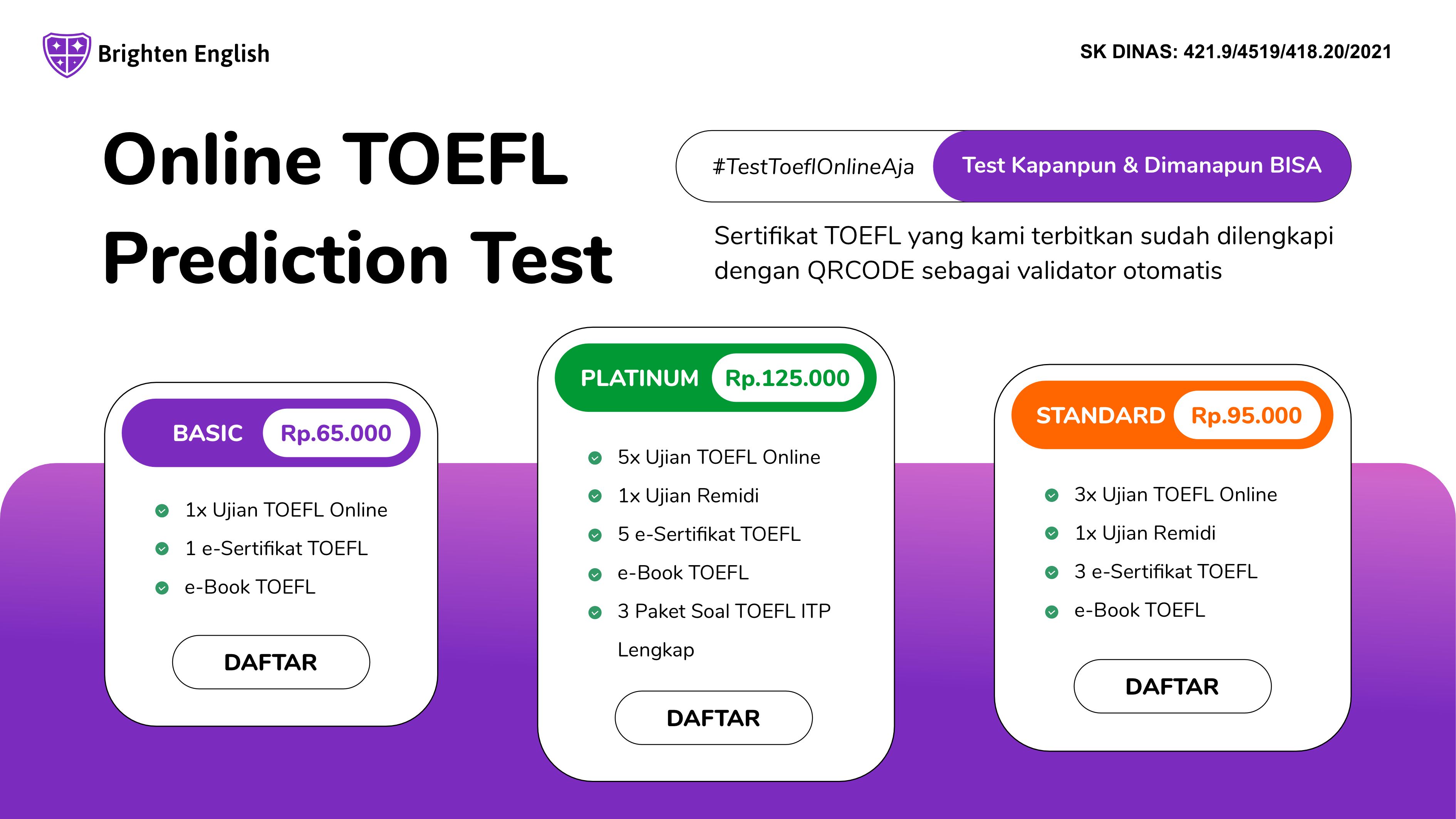 Tes TOEFL Online