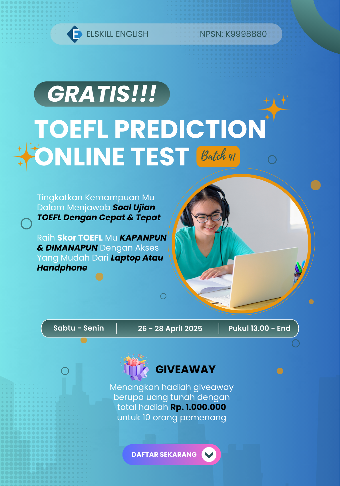 TOEFL Test - Batch 91